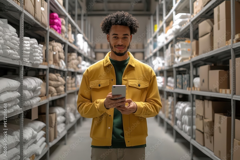 Mobile app showing inventory visibility, ecommerce interface, live ...