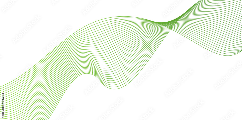 Abstract green waves background,Abstract green wavy lines. Colorful ...
