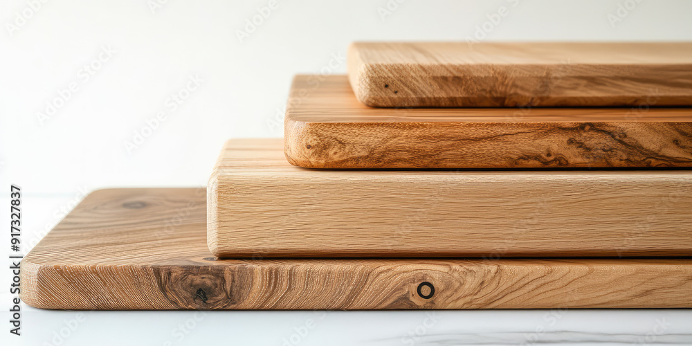 Wooden slats of different textures and wood types on a white background ...