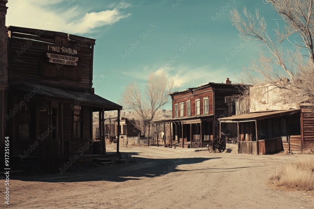 A Nostalgic Glimpse into the 19th Century: Historic Ghost Town with ...