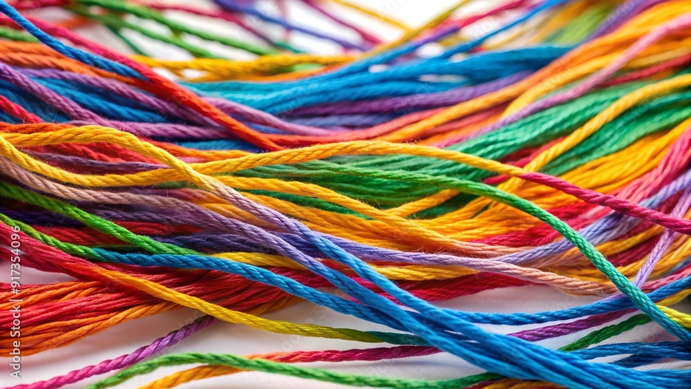 Abstract Paper Chain of Interconnected Shapes AI generated Stock ...