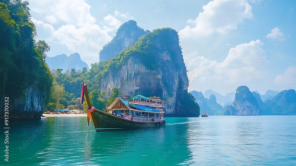 A map of Thailand with key tourist destinations highlighted, including ...