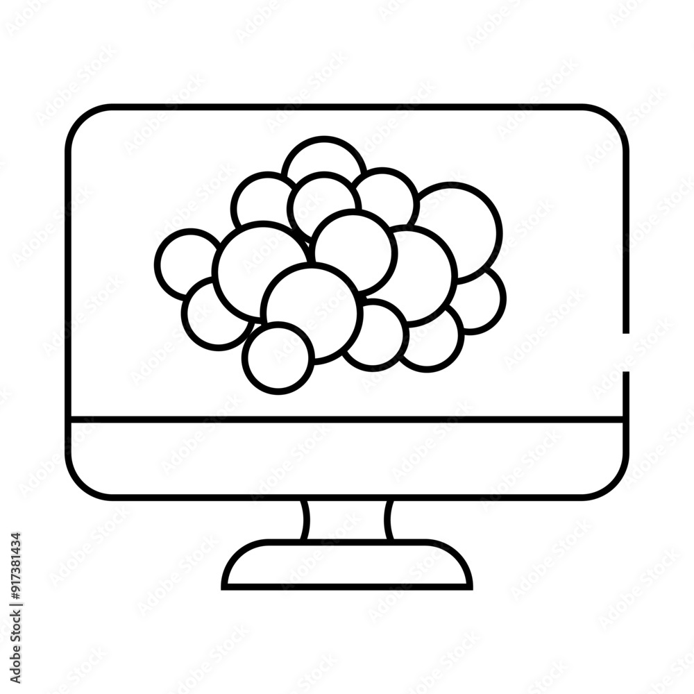 color blindness test ophthalmology line icon vector. color blindness ...