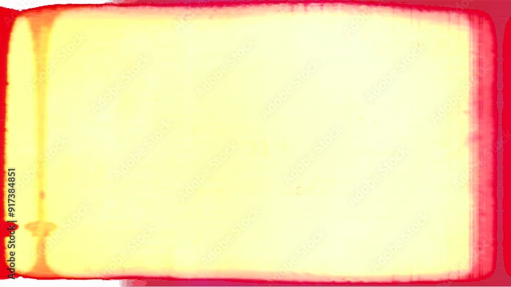 Vintage film frame in red with textured white copy space. Abstract ...