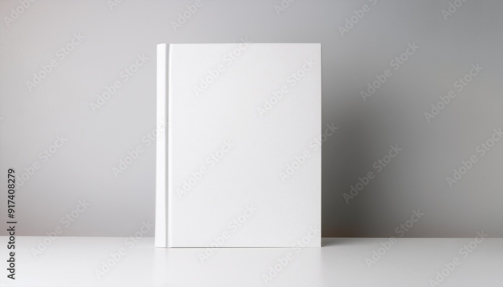 minimalist white book cover on a light gray background perfect for ...