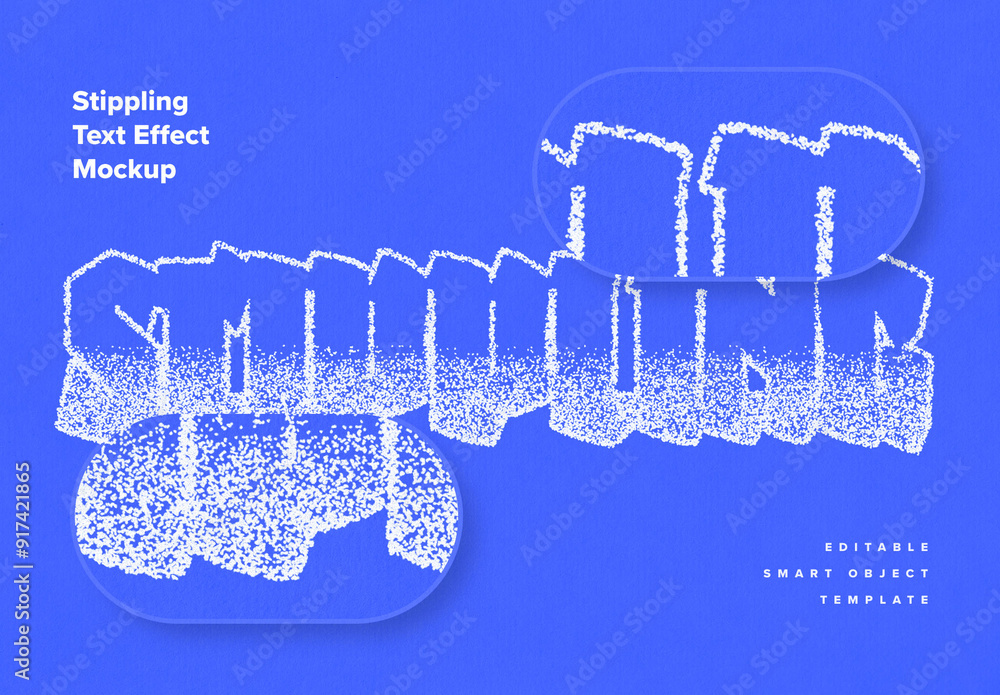 Stipple Dot Work Text Effects Stock Template | Adobe Stock