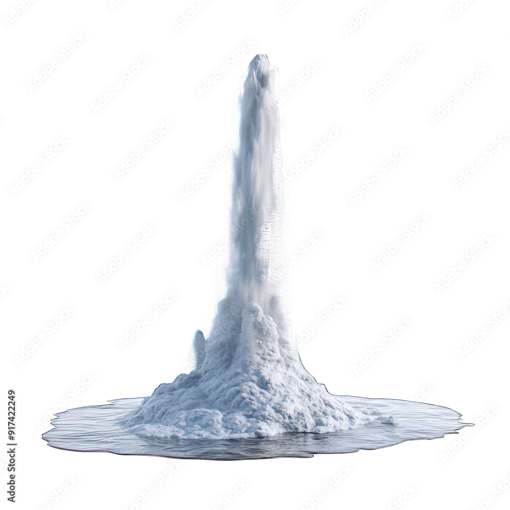 Geyser isolated on white created with Generative AI Stock Photo | Adobe ...