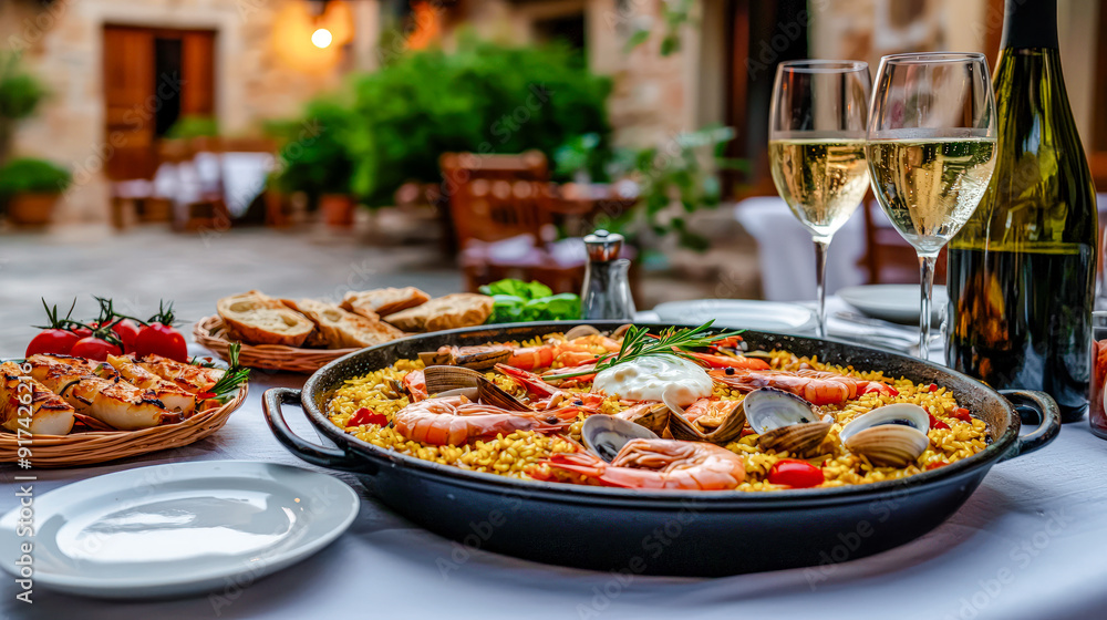 Authentic Spanish and Catalan Cuisine Delicious Fresh Seafood and Wine ...