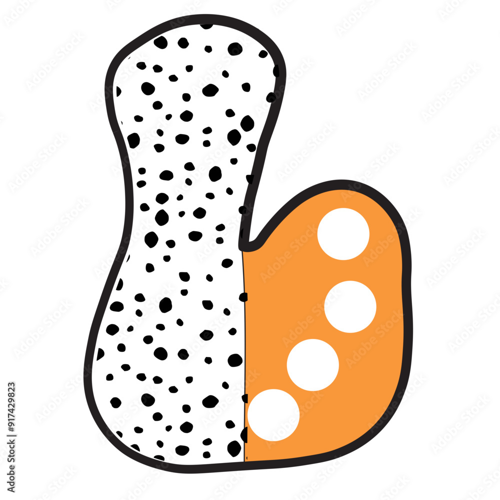 Dalmatians dots half doodle bright font alphabet polka dot dotted svg ...