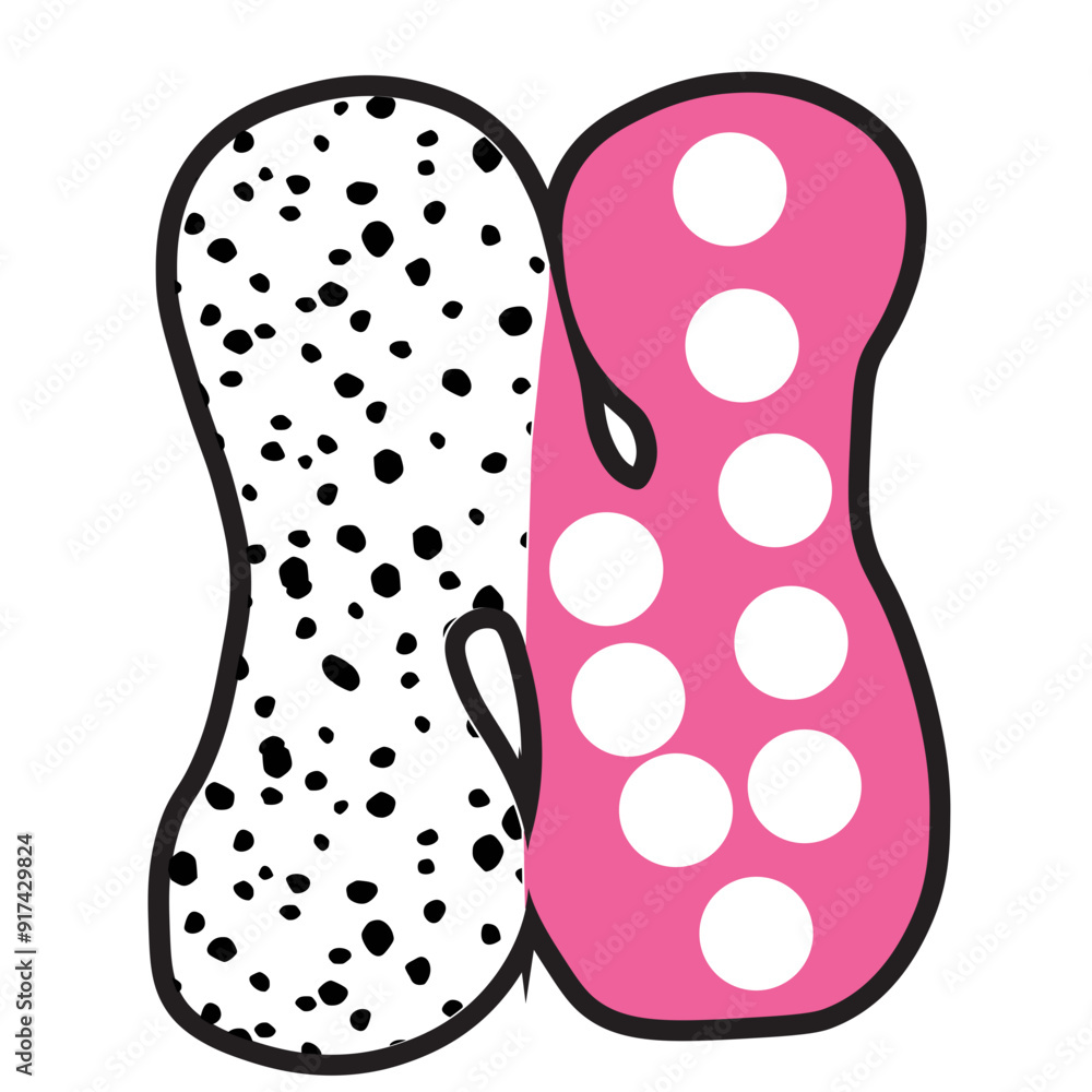 Dalmatians dots half doodle bright font alphabet polka dot dotted svg ...