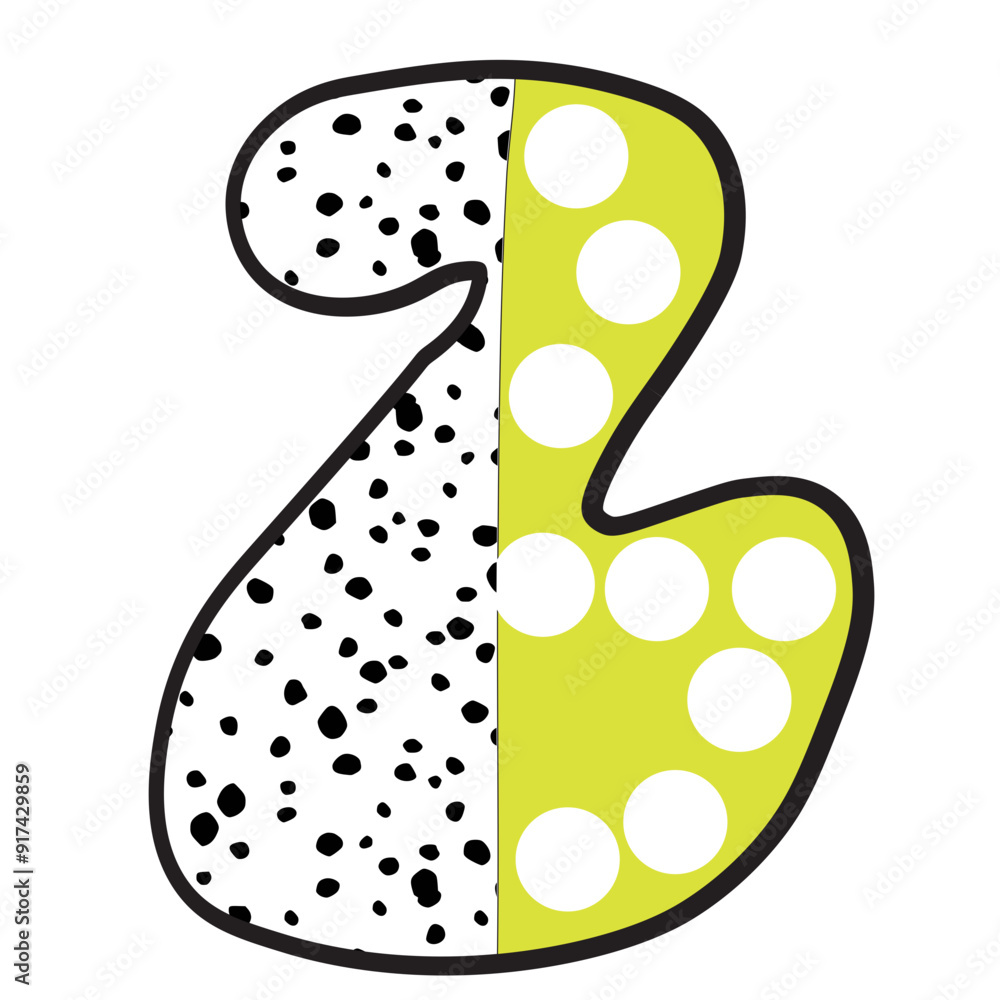 Dalmatians dots half doodle bright font alphabet polka dot dotted svg ...