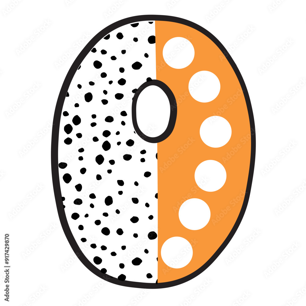 Dalmatians dots half doodle bright font alphabet polka dot dotted svg ...