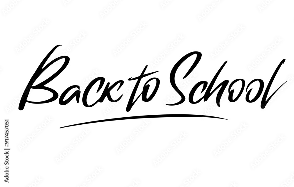 Back to school expressive pen. Modern Lettering. Brushpen Black Pointed ...