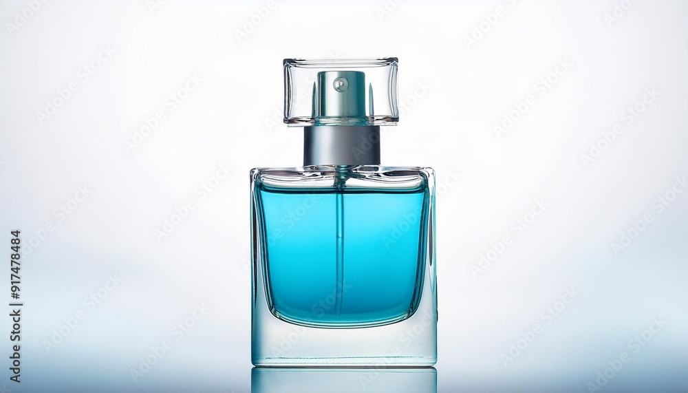 Aqua Blue Bottle of Perfume Spray. Women's Men's Eau De Parfum in ...