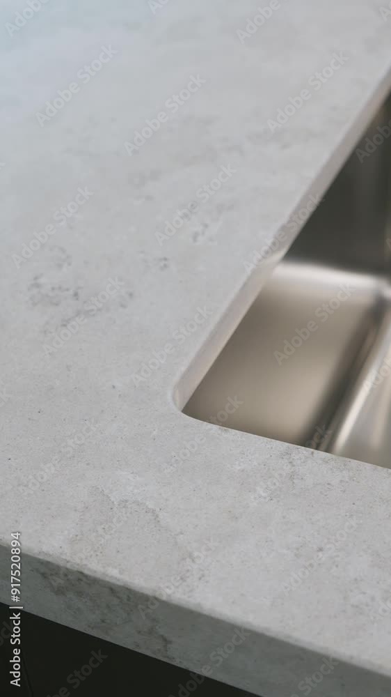 Trendy gray quartz stone with luxury background texture. Kitchen ...