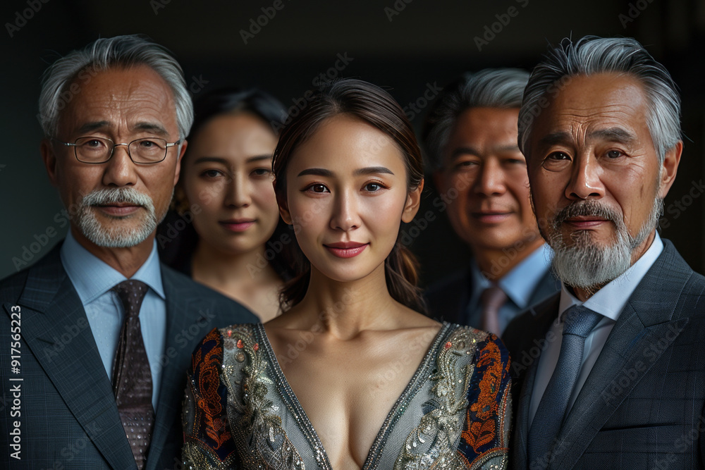 Foto de Diverse faces, 35 years old, styled as business people, with ...