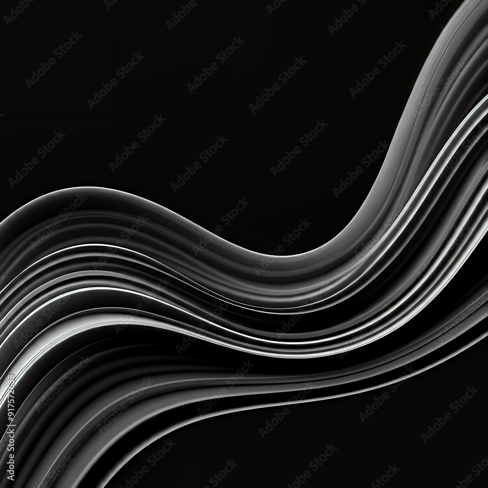 Silk Road: Smooth Pathways of Light. Smooth, flowing gray curves ...