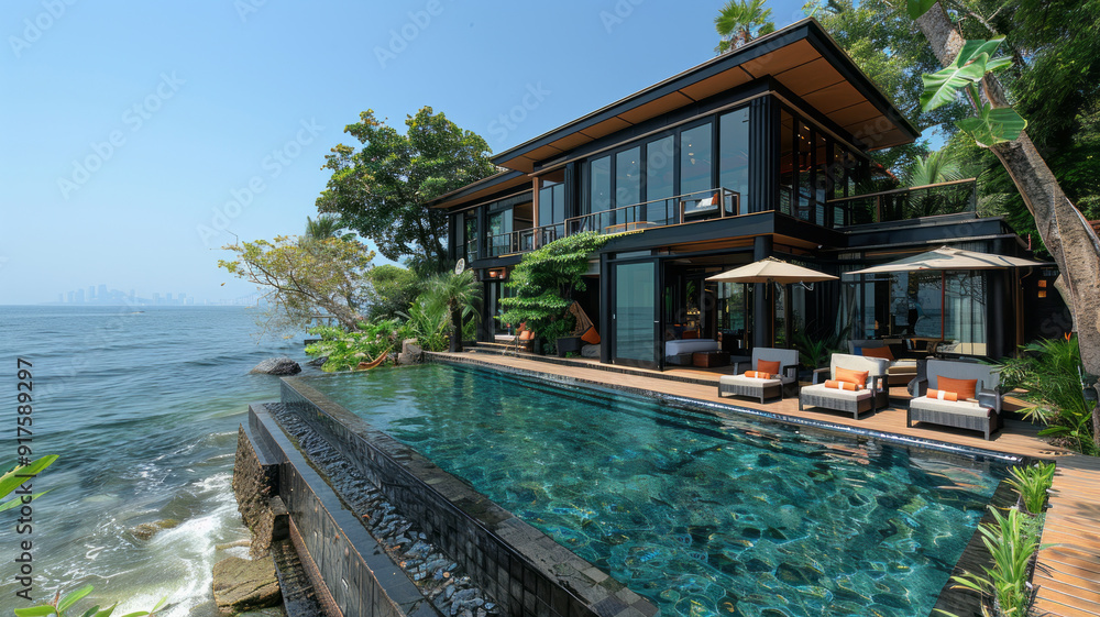 Luxury modern Beach House 2 STOREY, Embracing Modern Middle Eastern ...