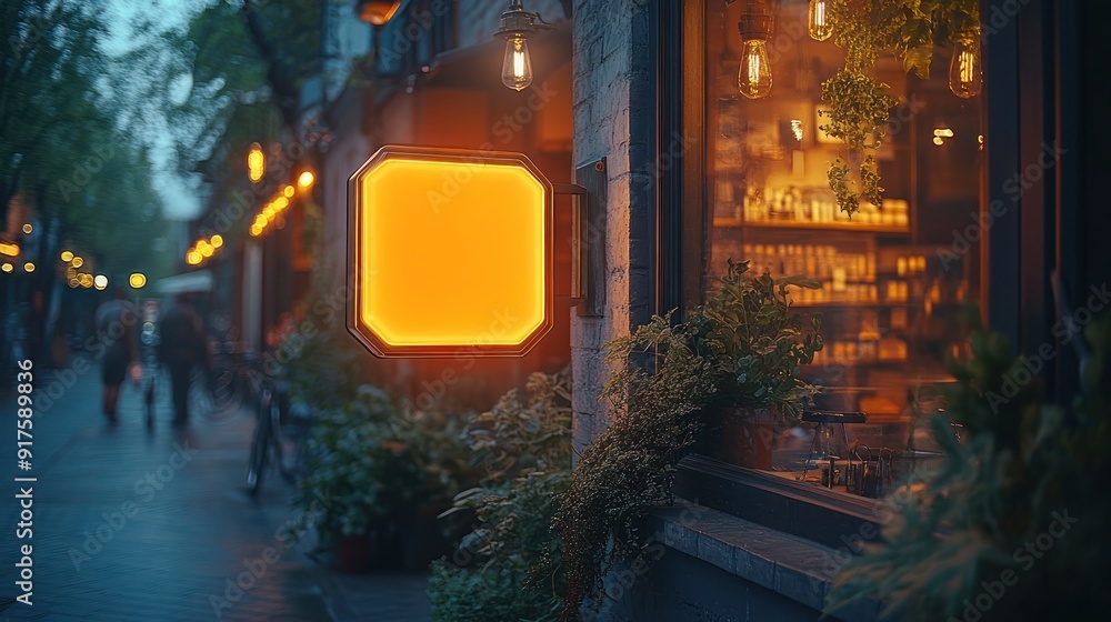 Blank triangular store signage design mockup isolated, wooden badge ...