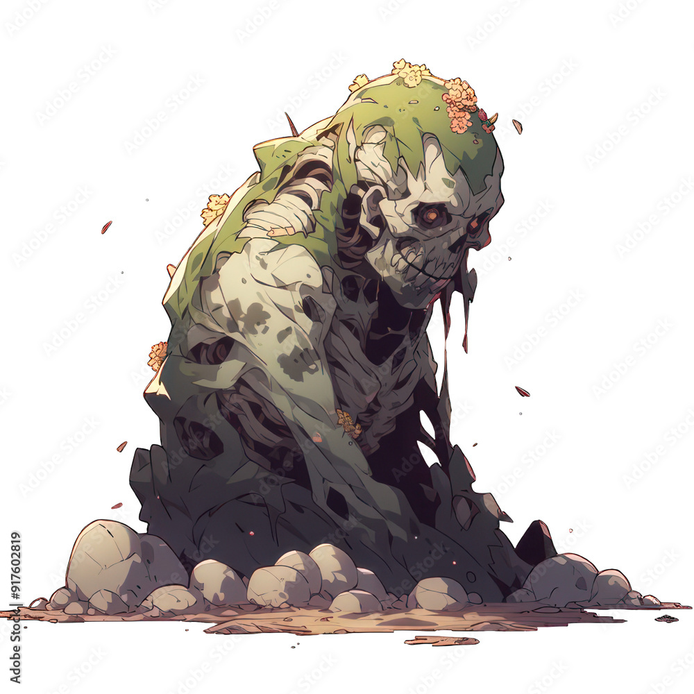 Zombie Coming Out on Soil transparent background png Stock Photo ...