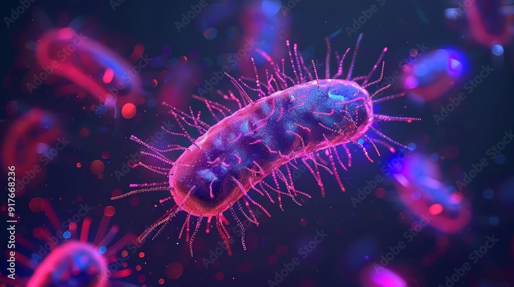 Microscopic view of protozoan parasites interacting with microbes ...