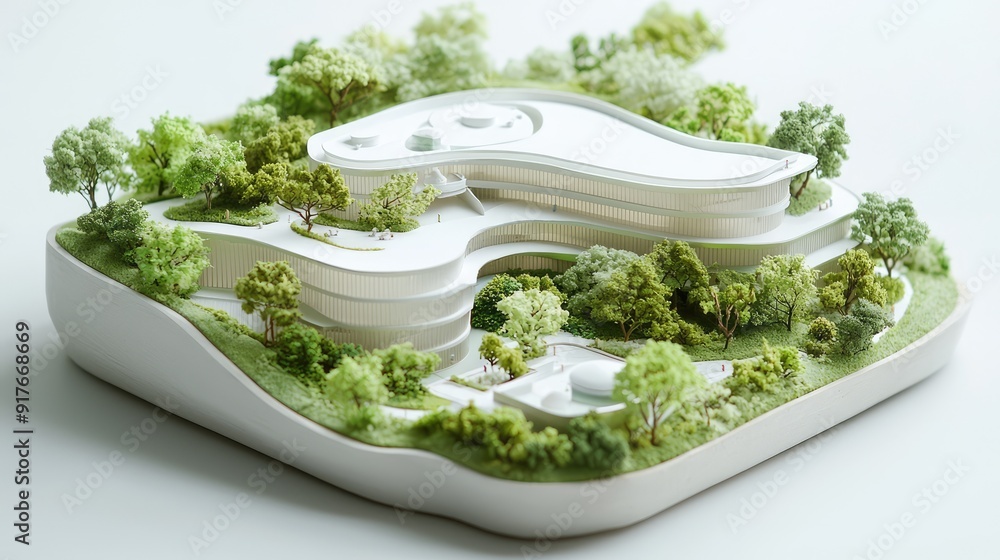 Sustainable Industrial Design: Eco-Friendly Green Building Concept in ...