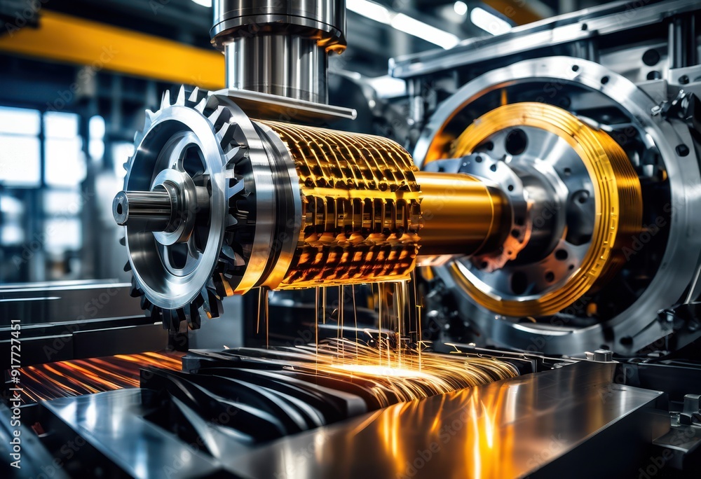 dynamic display innovative machinery illustrating technological ...