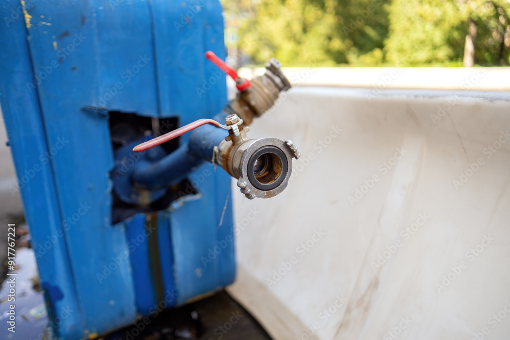 fire hydrant on a city street, symbolizing urban safety and ...