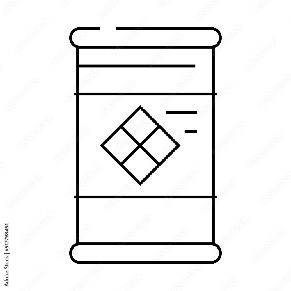 specialty chemicals in barrel line icon vector. specialty chemicals in ...