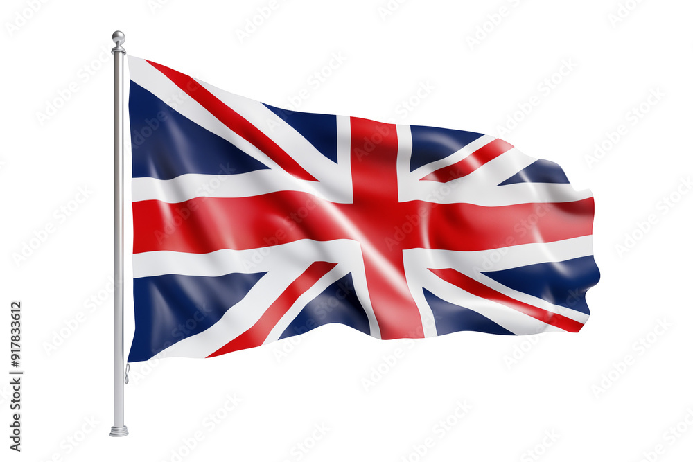 United kingdom flag on transparent background. flag isolated on ...