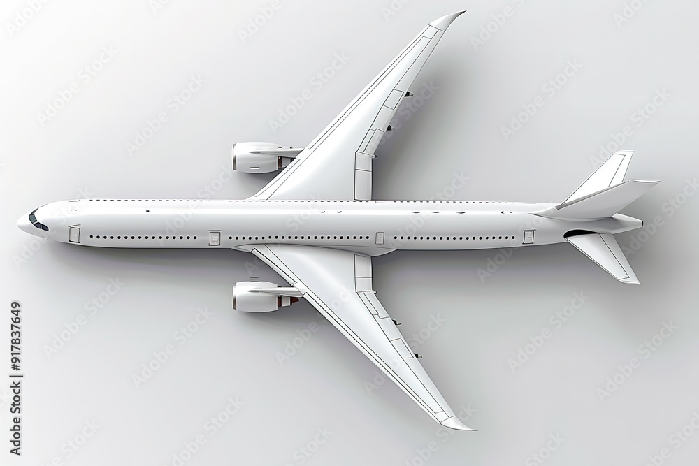 3d white plane flight isolated vector travel icon png. Realistic render ...