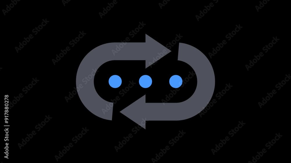 loading rotation arrow animation, looping animation, Alpha channel ...