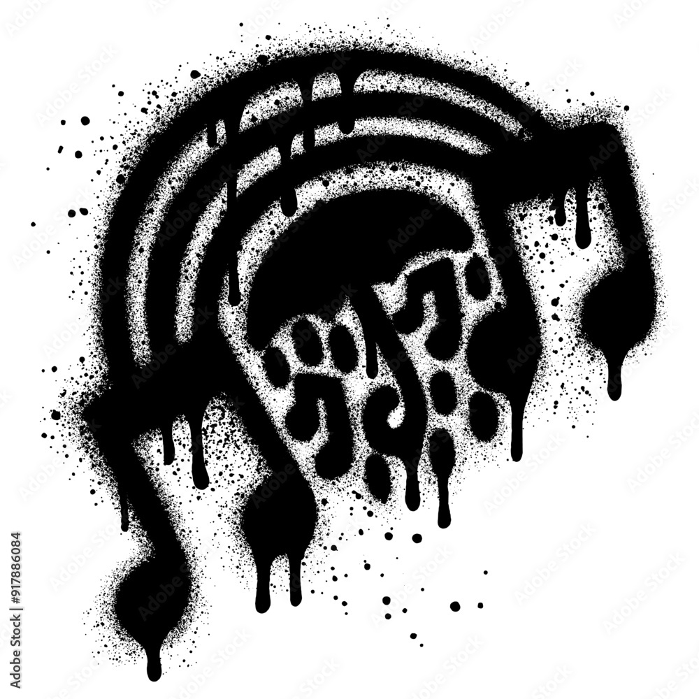 Tone Icon Graffiti that resembles a rainbow. graffiti music icon with ...