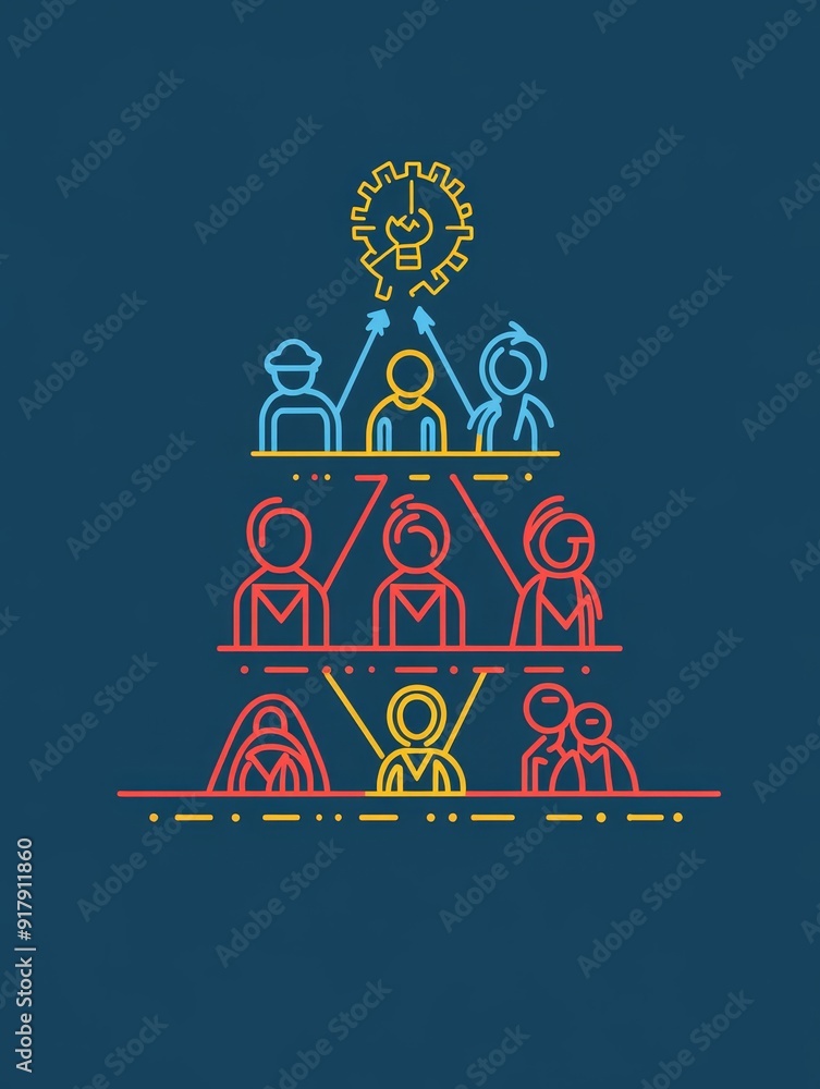 Teamwork and Collaboration: The Key to Success - A pyramid structure ...