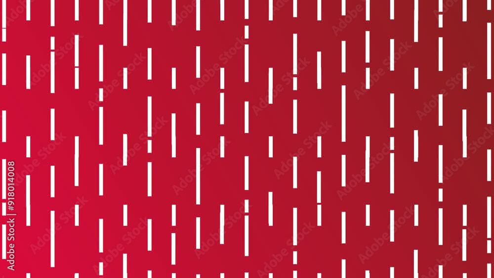 Red gradient background with white vertical lines in a staggered ...