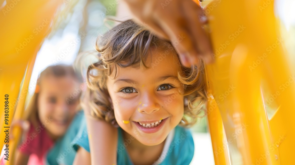 Joyful Hide and Seek: Children Playing Playful and Mischievous Game ...