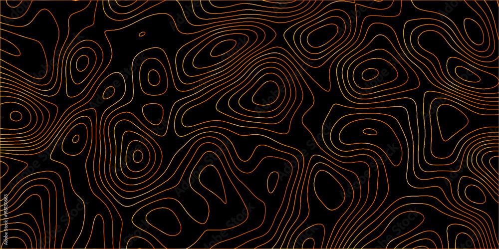 Topographic canyon geometric map relief texture with curved layers and ...