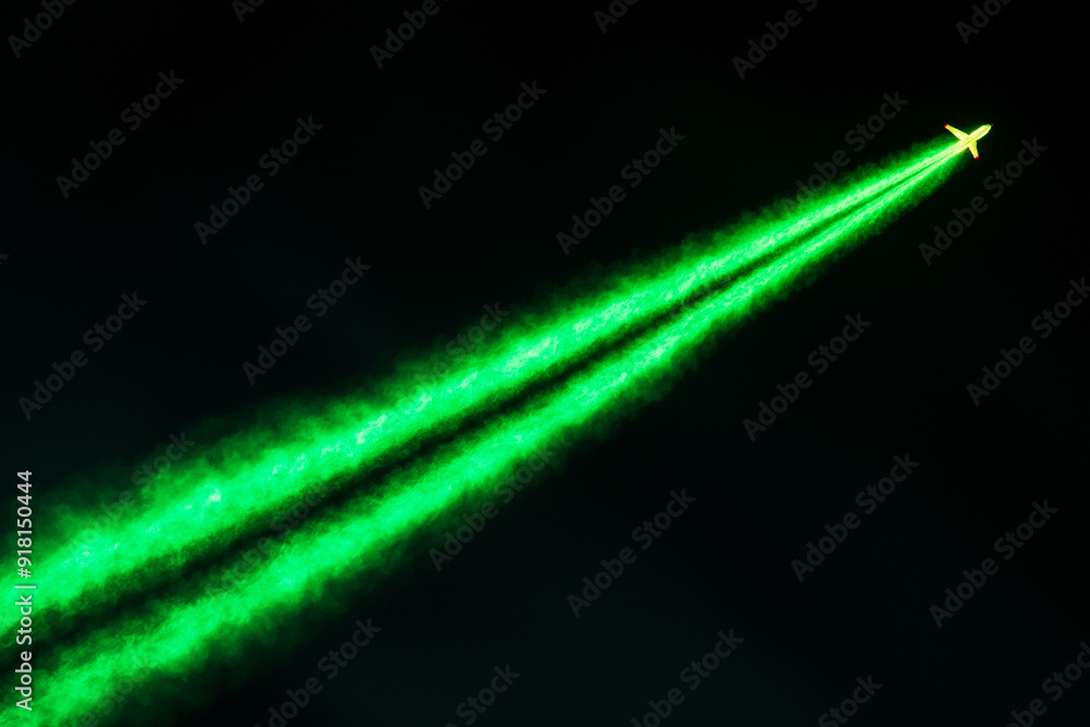 Jet Fuel Trail or Comet Streak: A Fiery Rocket Launch, Meteor Trail, or ...