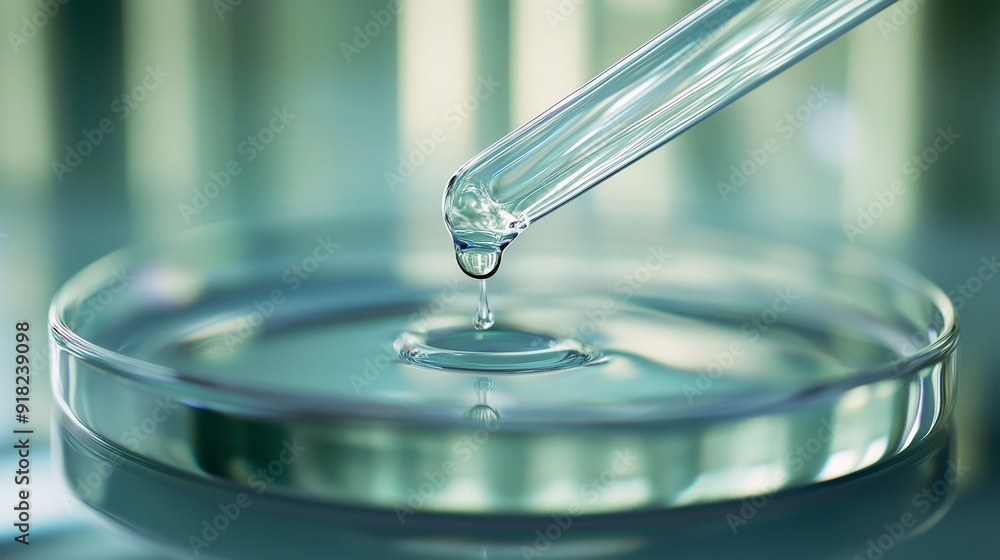 Dropper Dispensing Liquid into Petri Dish - Scientific Research and ...