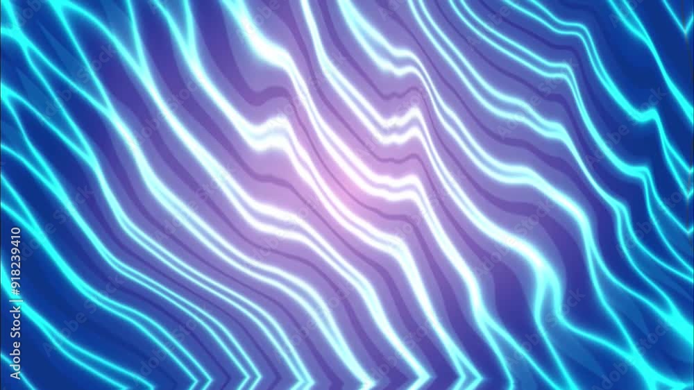 purple lines wavy surface. Smooth, liquid metal texture. Seamless loop ...