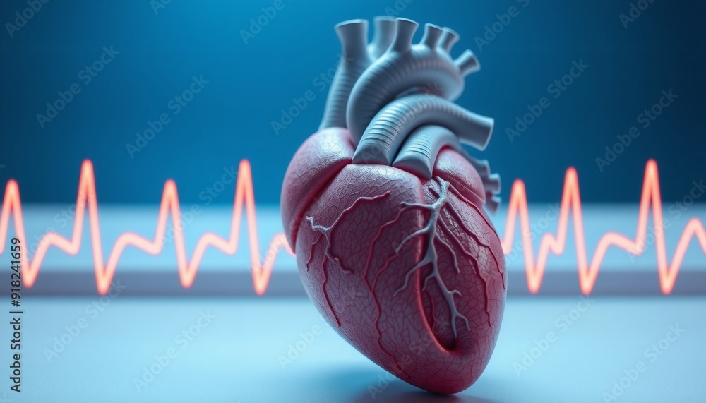 ct model of a heart with detailed veins arteries and chambers realistic ...