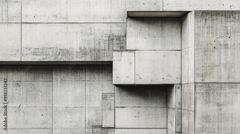 Brutalist pattern with raw concrete look and minimalist color palette ...