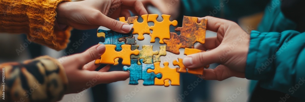 Teamwork Puzzle Solution - Business Collaboration and Success - A group ...