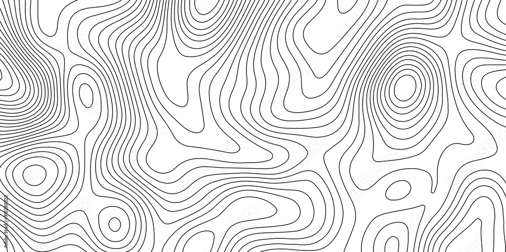 Abstract topographic map patterns, topography line map. The black on ...