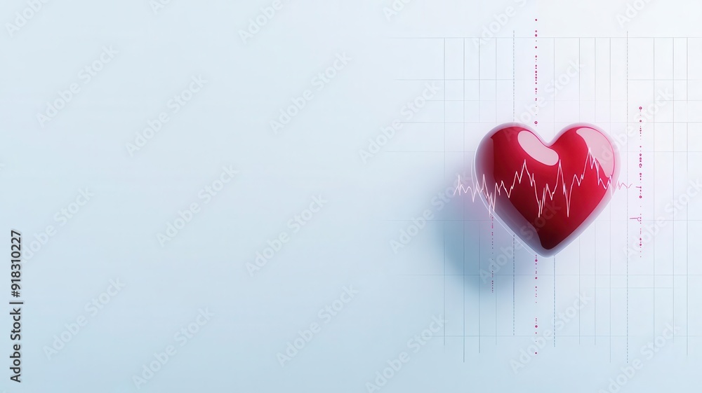 Heartbeat graph with sudden drops and spikes, visualizing the dangers ...