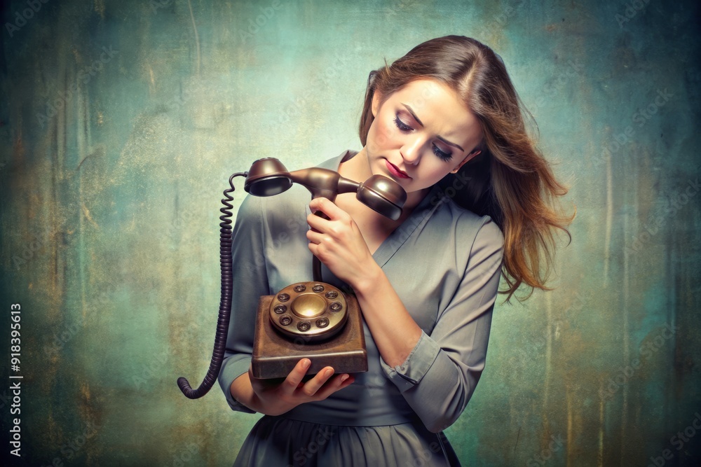 Whimsical illustration of a distressed female figure consoling clients ...