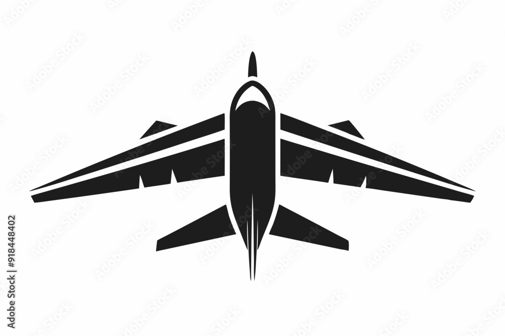 Plane logo design simple icon silhouette black,Airplane,A minimalist ...