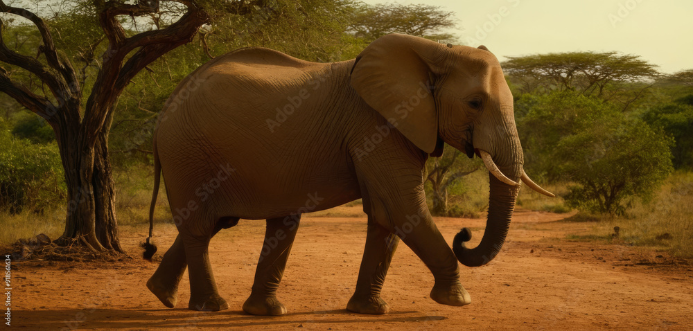 Elephant in The African Forest - High Quality Details Captured With The ...