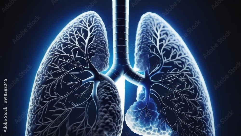 A cigarette in a smoker's lungs causes deterioration of health and ...