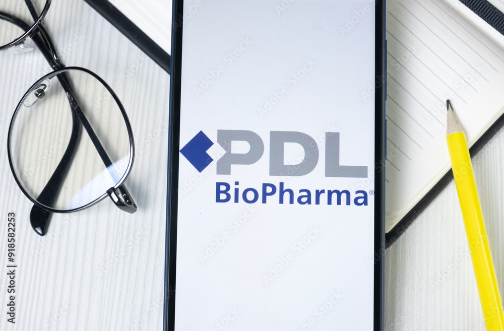 New York, USA - 1 August 2024: PDL Biopharma Logo on Phone Screen ...